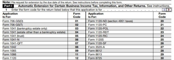 Form 7004 For Form 1065 – Nina's Soap