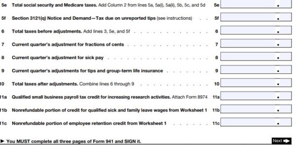 2-How to Fill out IRS Form 941 for 2021 – Nina's Soap